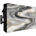 Grey and Gold Marble Outdoor TV Cover 48 to 50 inch Modern Abstract ...