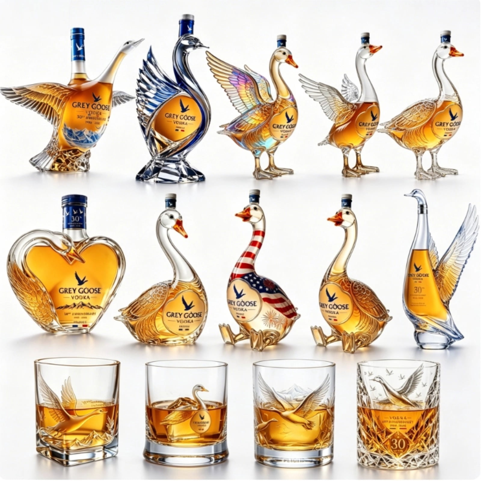 Grey Goose 30th Anniversary Decanter Bottle，Grey Goose 30th Anniversary ...