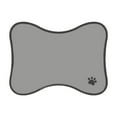 Grey Gray Non Slip Pet Feeding Mat Water Proof For Dogs Dining Spatter ...
