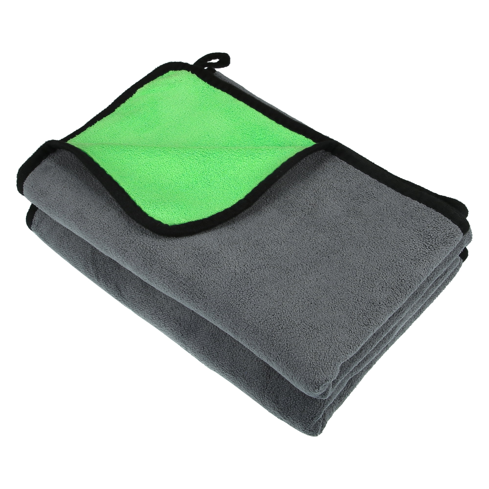 Grey Green 80 x 60cm Microfibre Car Drying Towel Extra Large Car ...
