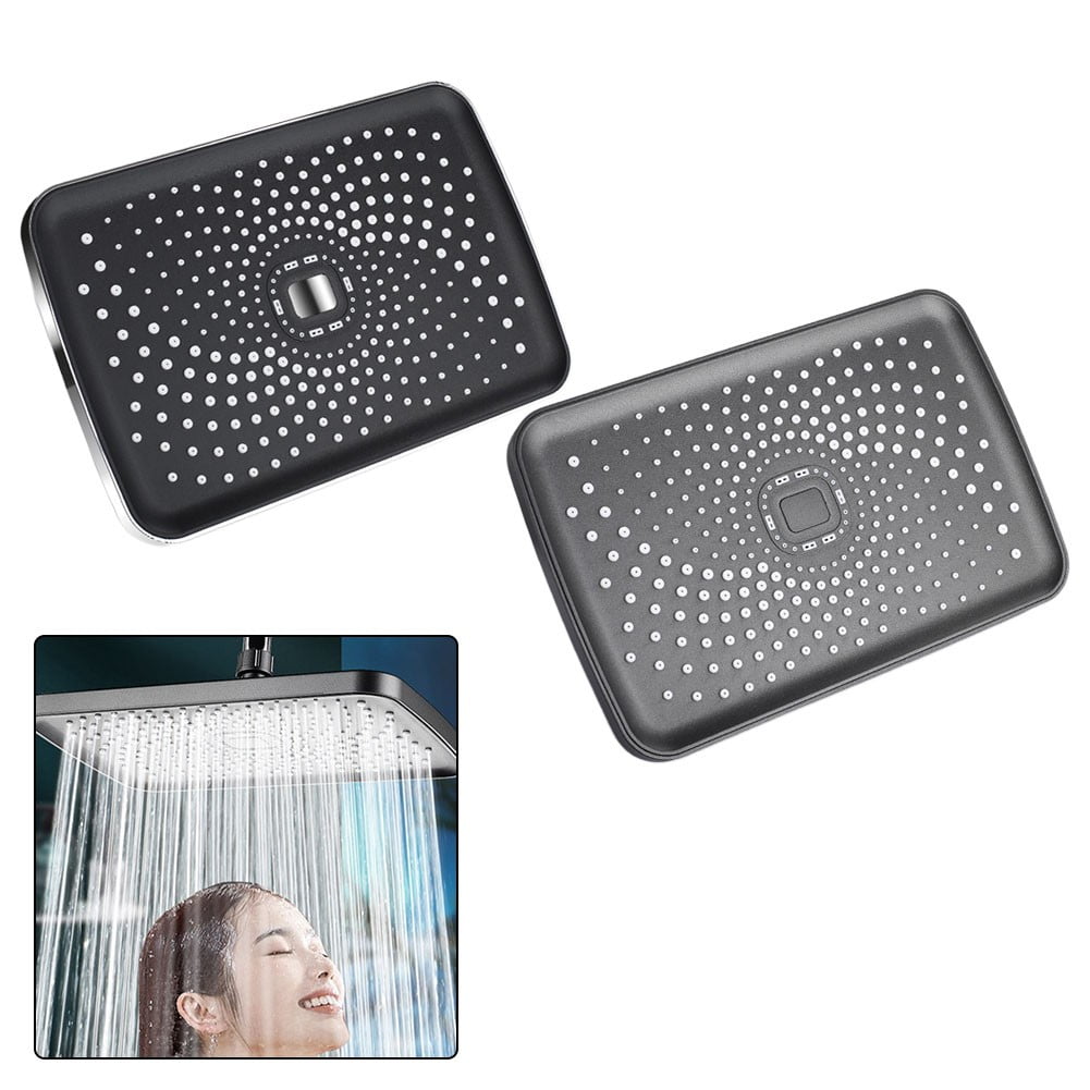 Grey High Pressure Ceiling Mount Shower Head Big Panel Rainfall ...