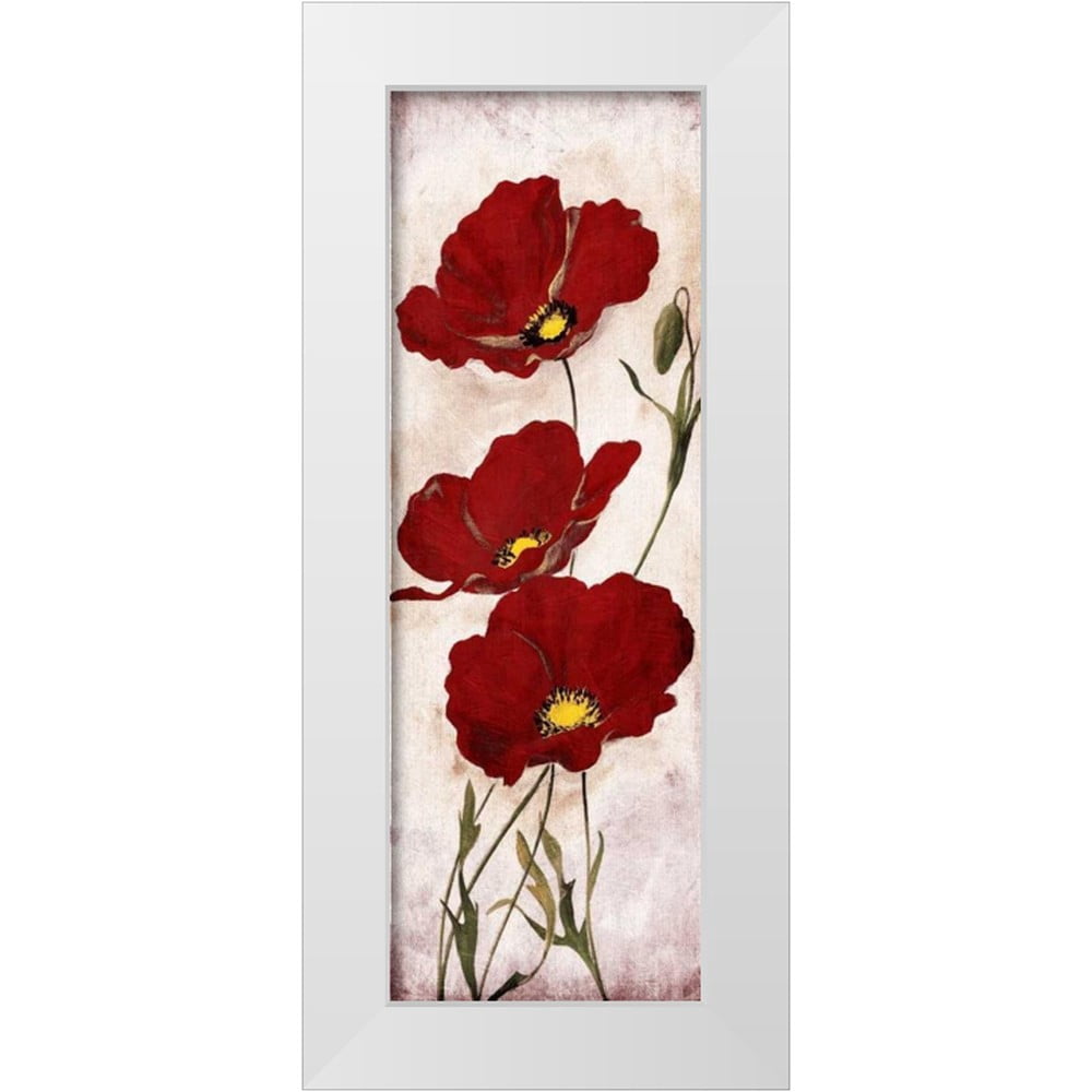 Grey, Jace 11x24 White Modern Wood Framed Museum Art Print Titled - Red ...