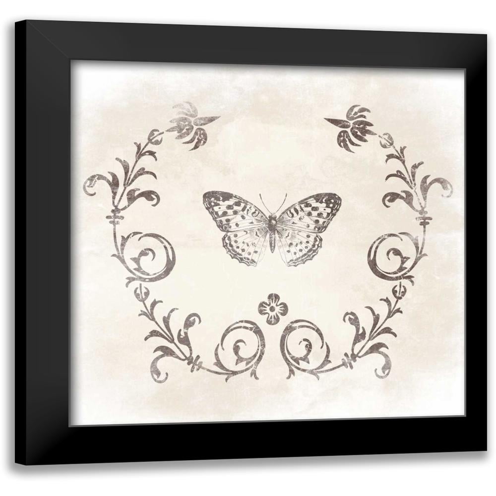 Grey, Jace 12x12 Black Modern Framed Museum Art Print Titled - Stencil ...