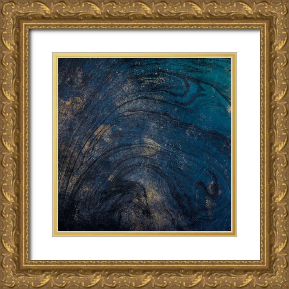 Grey, Jace 12x12 Gold Ornate Wood Framed with Double Matting Museum Art ...