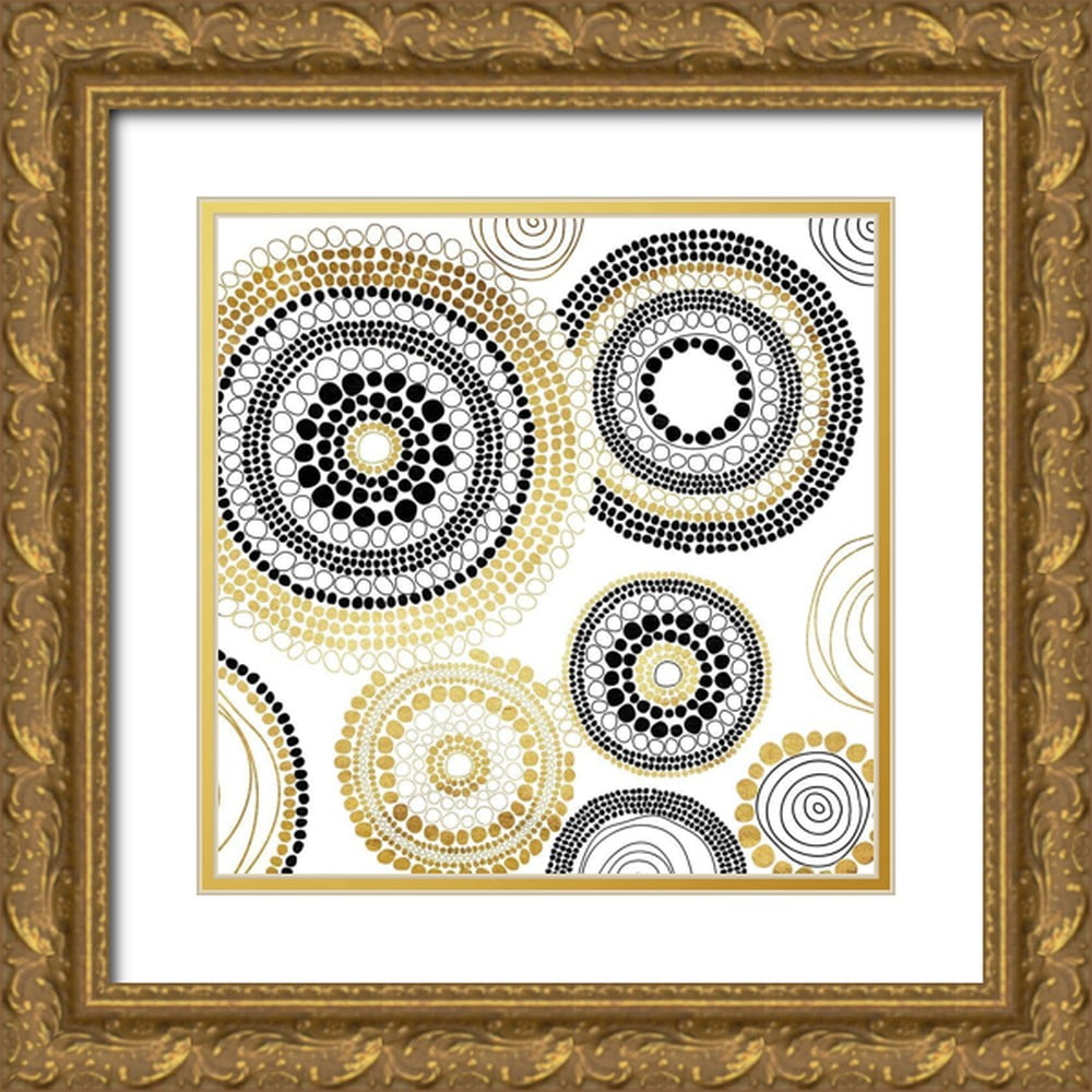 Grey, Jace 12x12 Gold Ornate Wood Framed with Double Matting Museum Art Print Titled - Golden ...