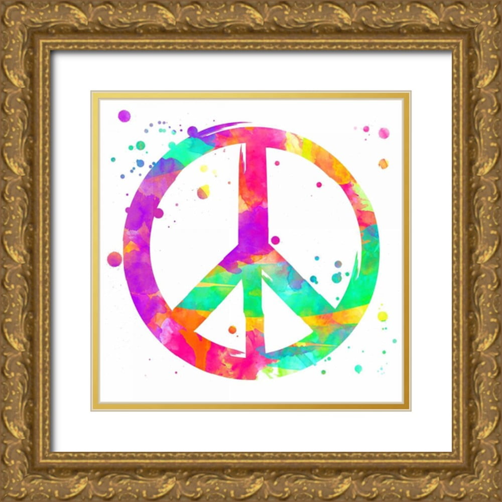 Grey, Jace 12x12 Gold Ornate Wood Framed with Double Matting Museum Art ...