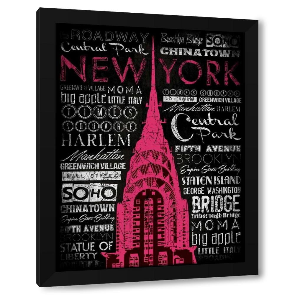 Jace Grey 12x14 Black Modern Wood Framed Wall Art Titled - NY Type 2 ...