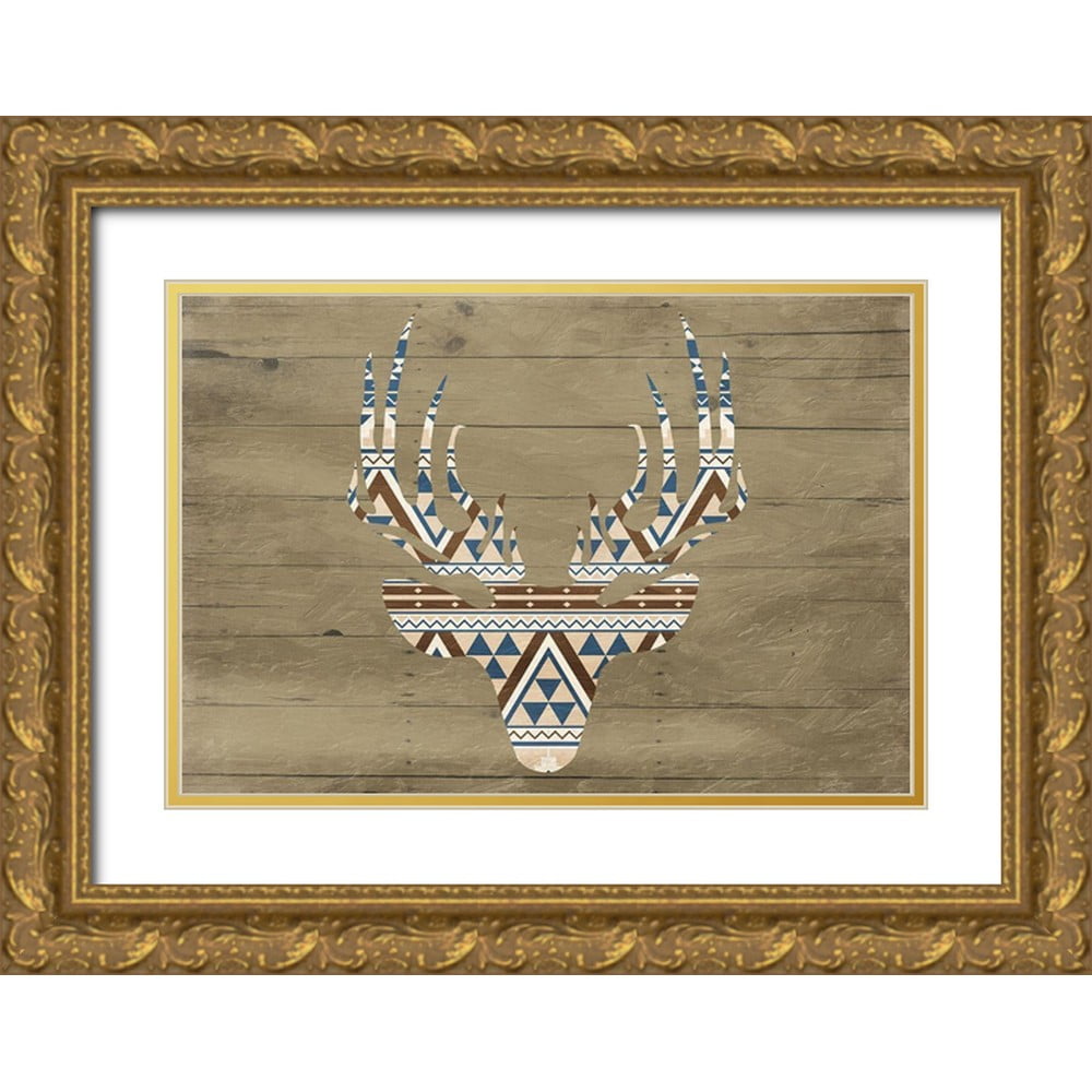Grey, Jace 14x11 Gold Ornate Wood Framed with Double Matting Museum Art ...