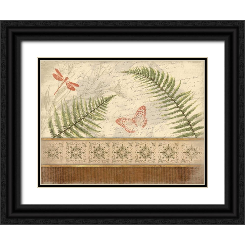 Grey, Jace 14x12 Black Ornate Wood Framed with Double Matting Museum ...