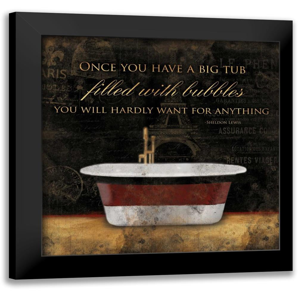 Grey, Jace 15x15 Black Modern Framed Museum Art Print Titled - Big Tub ...