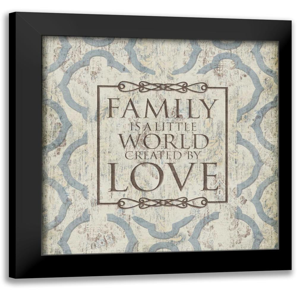 Grey, Jace 15x15 Black Modern Framed Museum Art Print Titled - Family ...