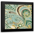 Grey, Jace 15x15 Black Modern Framed Museum Art Print Titled - Floral ...