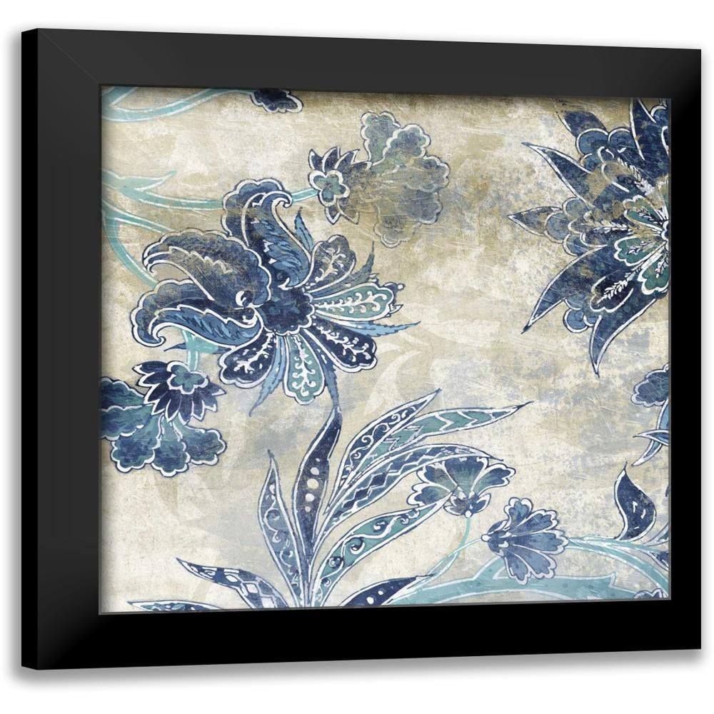Grey, Jace 15x15 Black Modern Framed Museum Art Print Titled - Floral ...