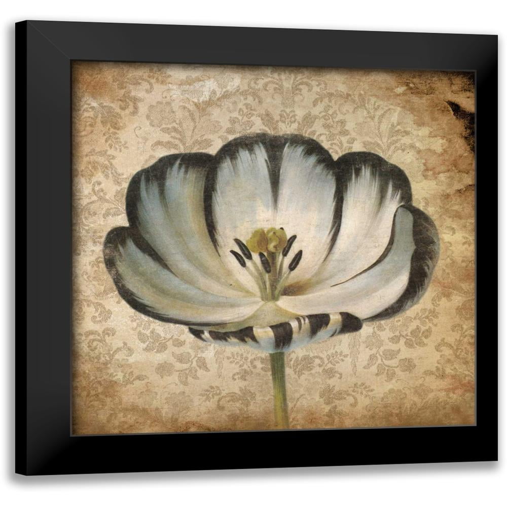 Grey, Jace 15x15 Black Modern Framed Museum Art Print Titled - Flower 2 ...