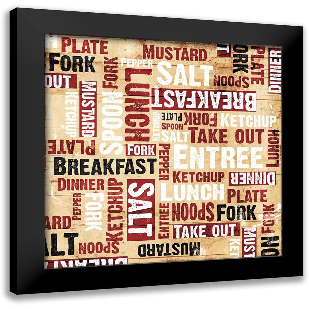 Grey, Jace 15x15 Black Modern Framed Museum Art Print Titled - Food ...