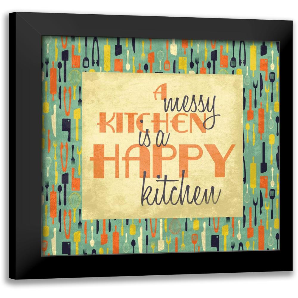 Grey, Jace 15x15 Black Modern Framed Museum Art Print Titled - Happy ...