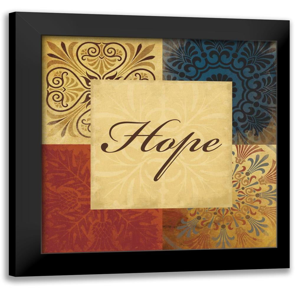Grey, Jace 15x15 Black Modern Framed Museum Art Print Titled - Hope 4 ...