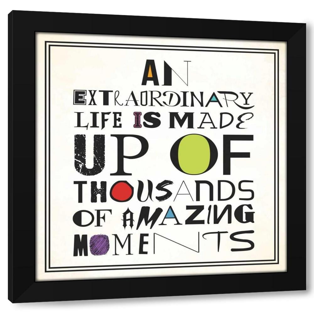 Jace Grey 15x15 Black Modern Wood Framed Wall Art Titled - Moments ...