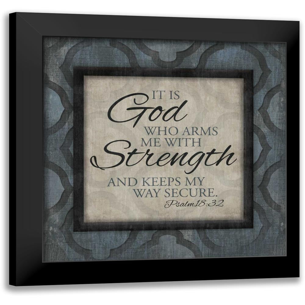 Grey, Jace 15x15 Black Modern Framed Museum Art Print Titled - Strength ...