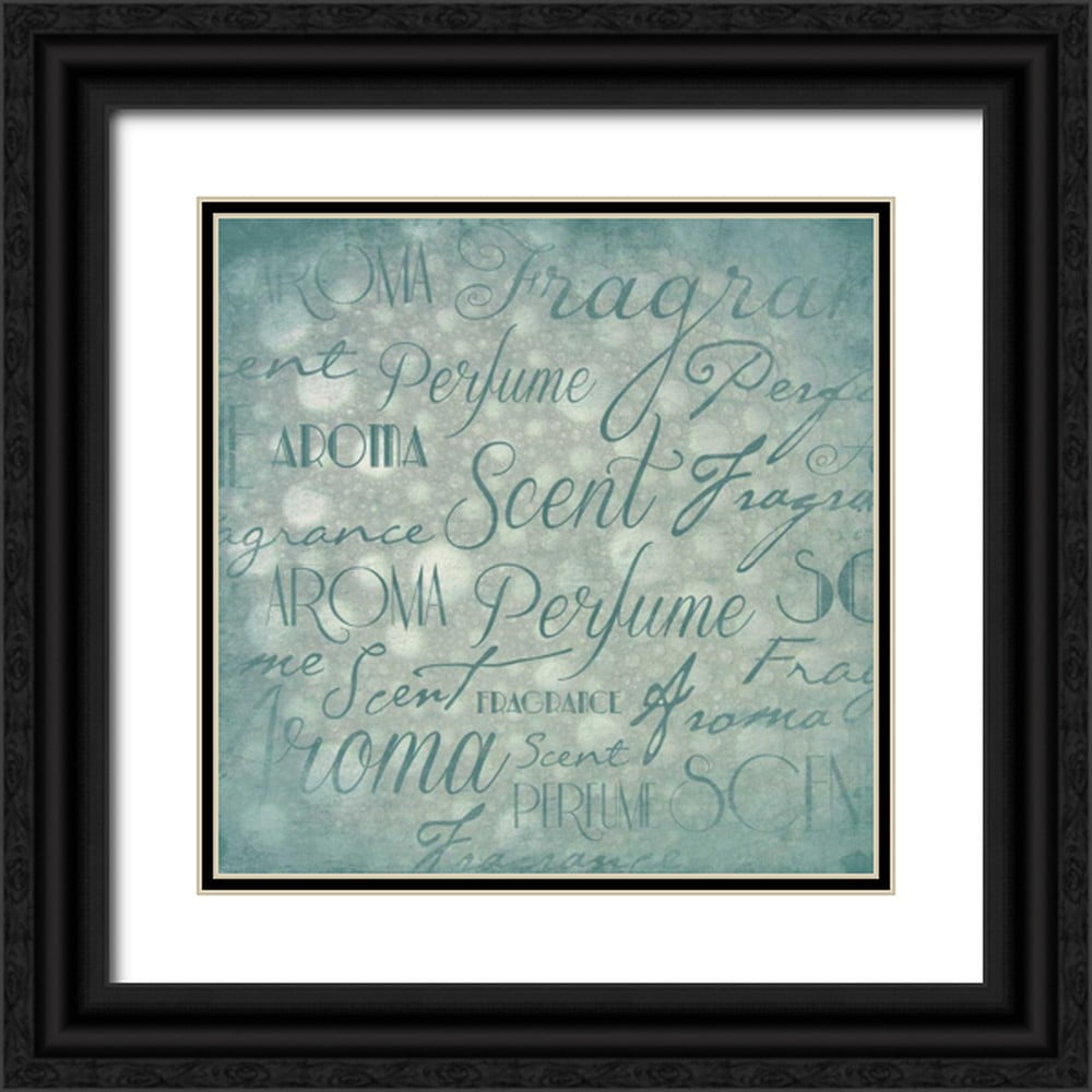 Grey, Jace 15x15 Black Ornate Wood Framed with Double Matting Museum ...