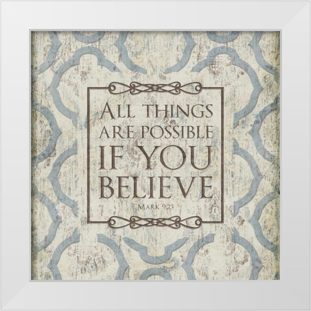 Grey, Jace 15x15 White Modern Wood Framed Museum Art Print Titled - All Things - Walmart.com