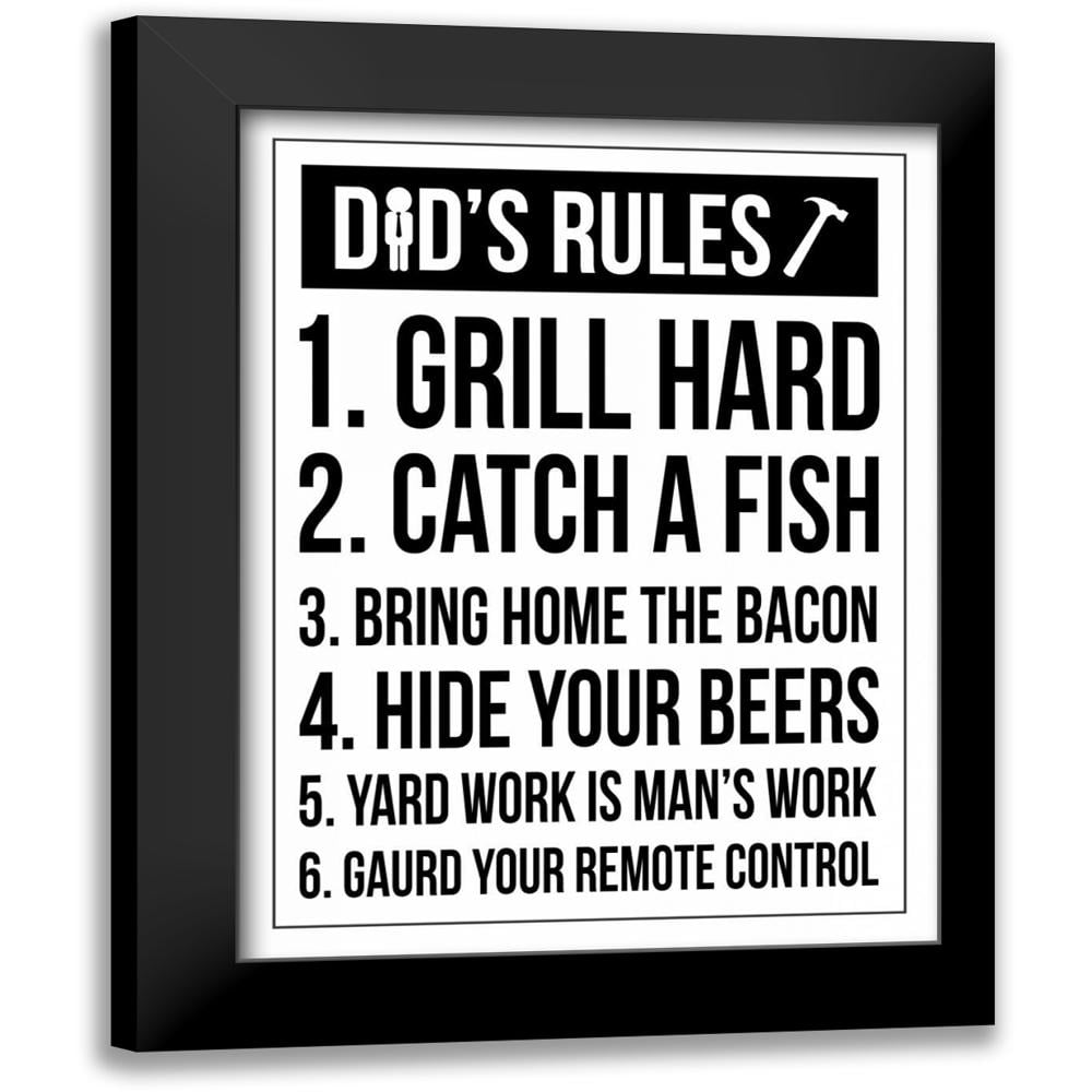 Grey, Jace 15x18 Black Modern Framed Museum Art Print Titled - Dad ...