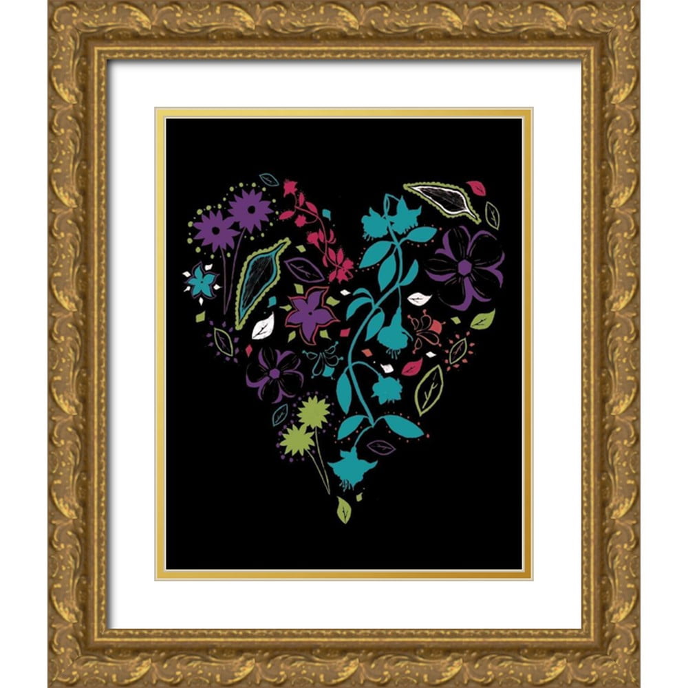 Grey, Jace 15x18 Gold Ornate Wood Framed with Double Matting Museum Art ...