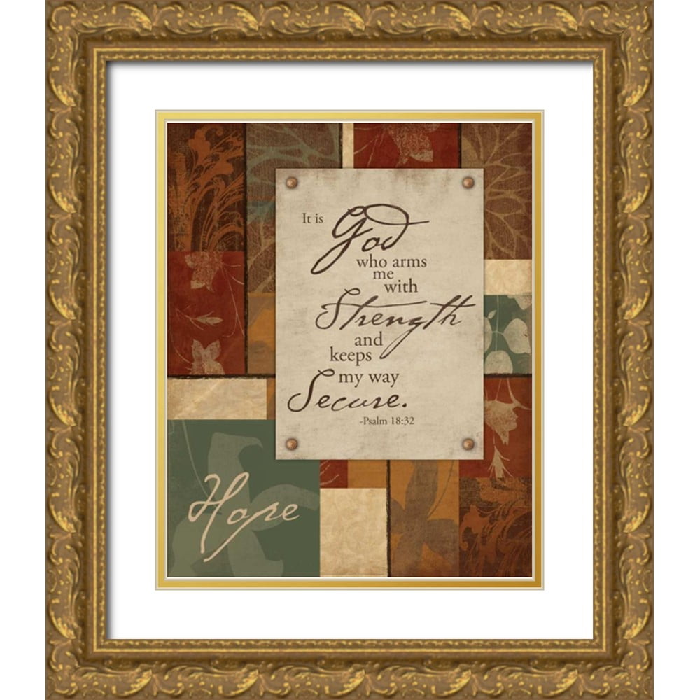 Grey, Jace 15x18 Gold Ornate Wood Framed with Double Matting Museum Art ...