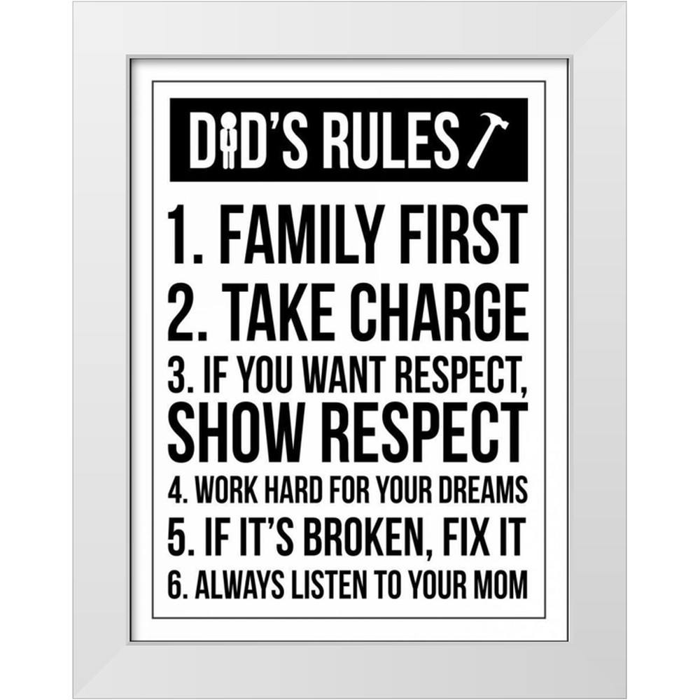 Grey, Jace 15x18 White Modern Wood Framed Museum Art Print Titled - Dad ...