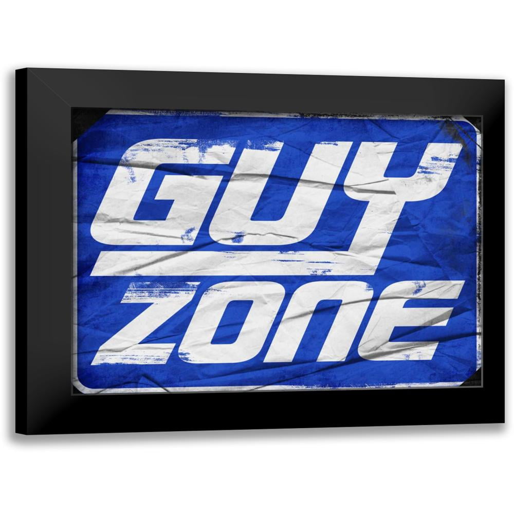 Grey, Jace 18x15 Black Modern Framed Museum Art Print Titled - Guy Zone Sign - Walmart.com