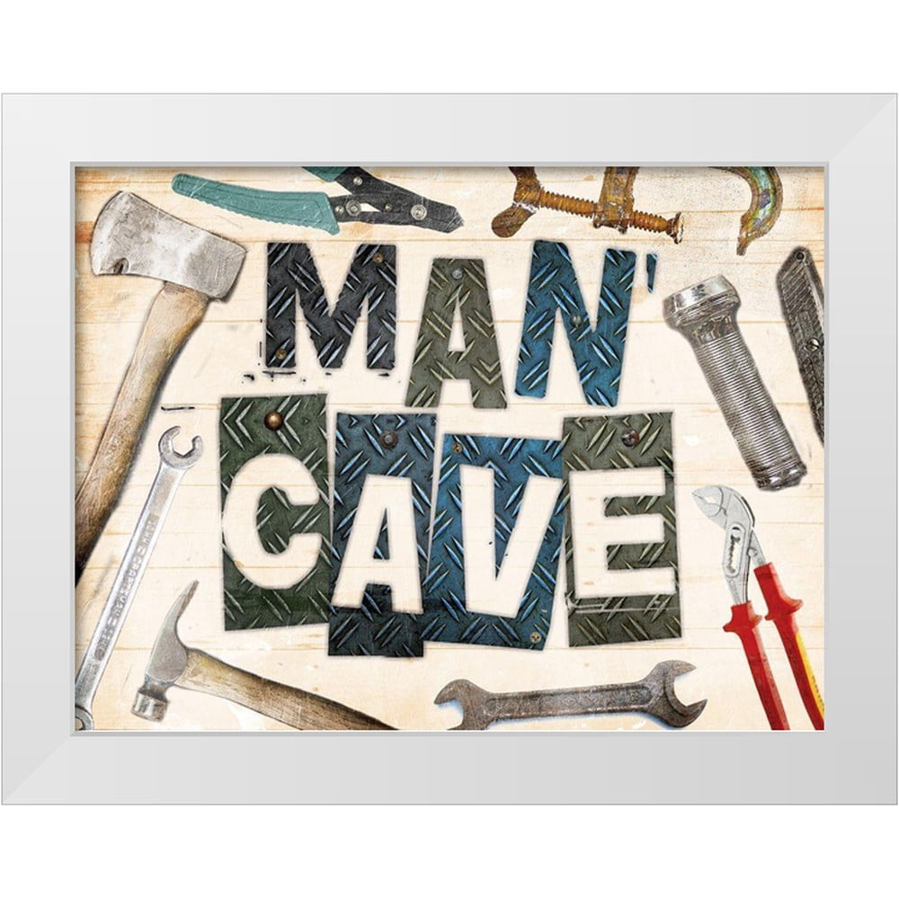 Grey, Jace 18x15 White Modern Wood Framed Museum Art Print Titled - Man Cave Tools - Walmart.com