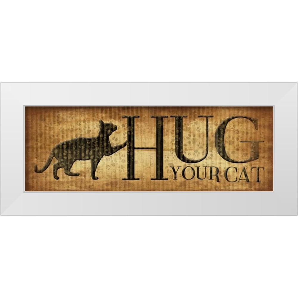 Grey, Jace 18x9 White Modern Wood Framed Museum Art Print Titled - Hug ...
