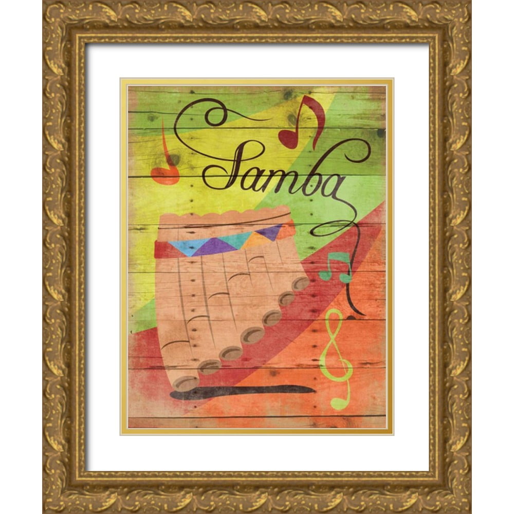 Grey, Jace 19x24 Gold Ornate Wood Framed with Double Matting Museum Art ...