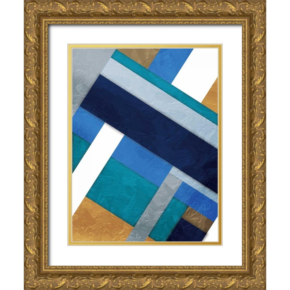 Grey, Jace 19x24 Gold Ornate Wood Framed with Double Matting Museum Art ...