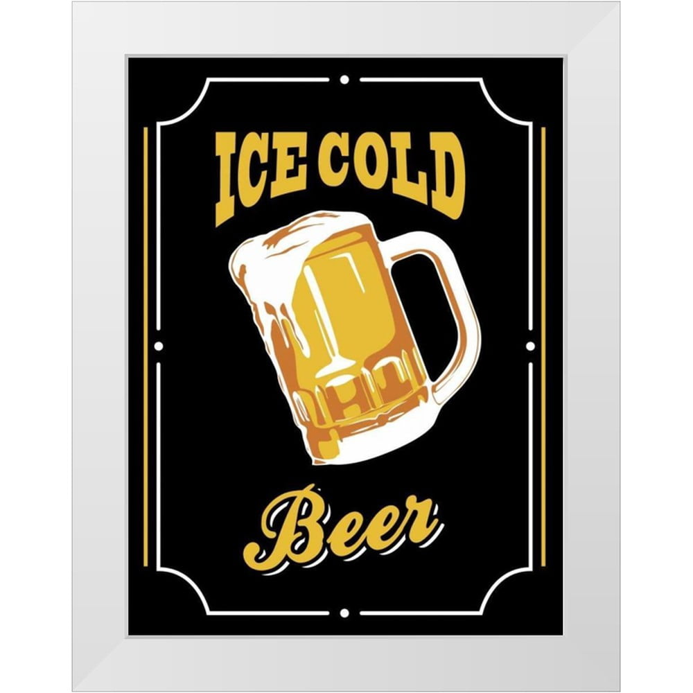 Grey, Jace 19x24 White Modern Wood Framed Museum Art Print Titled - Ice ...