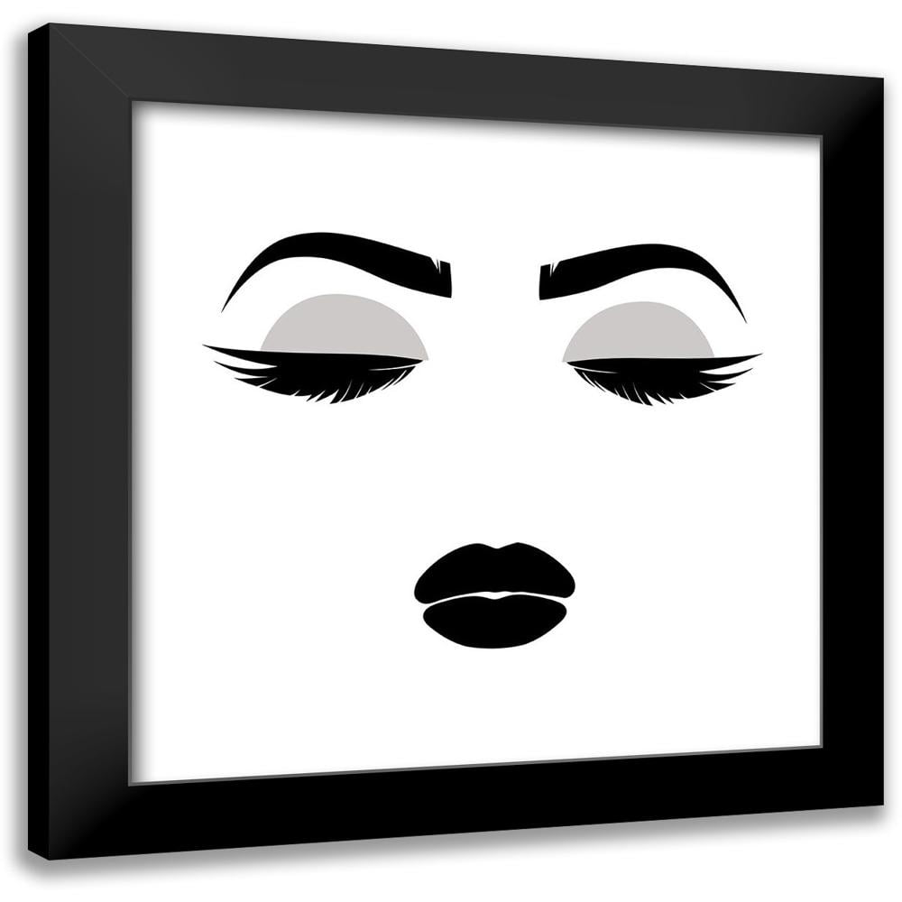 Grey, Jace 20x20 Black Modern Framed Museum Art Print Titled - Her Face ...