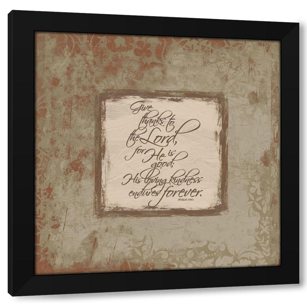 Jace Grey 20x20 Black Modern Wood Framed Wall Art Titled - Psalm 1181 ...