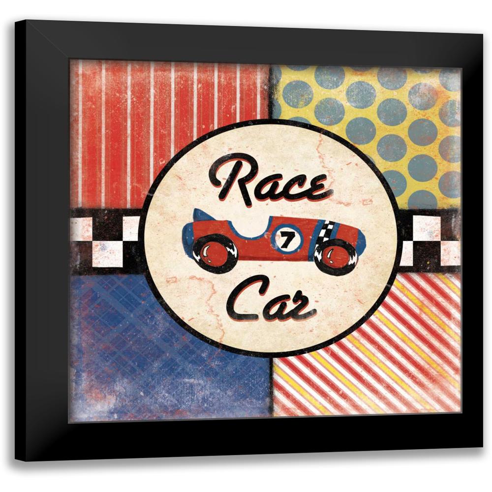 Grey, Jace 20x20 Black Modern Framed Museum Art Print Titled - Race Car ...