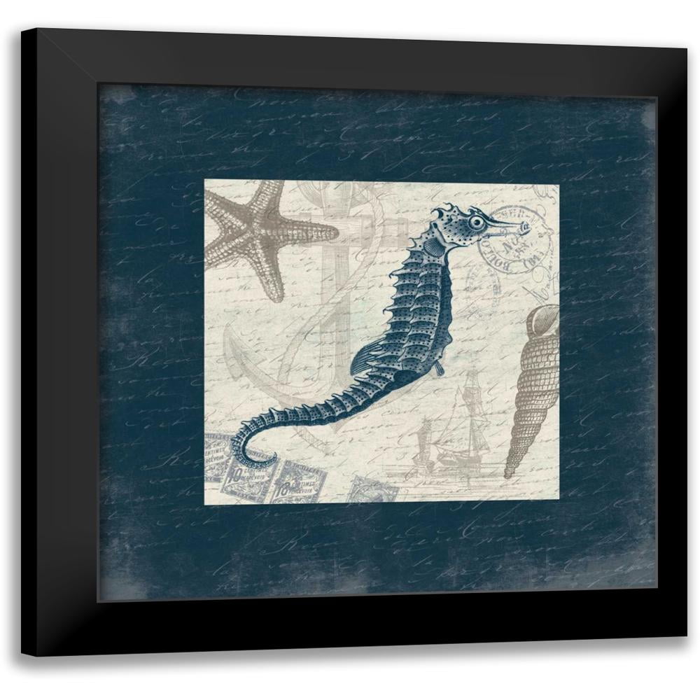 Grey, Jace 20x20 Black Modern Framed Museum Art Print Titled - Seahorse ...