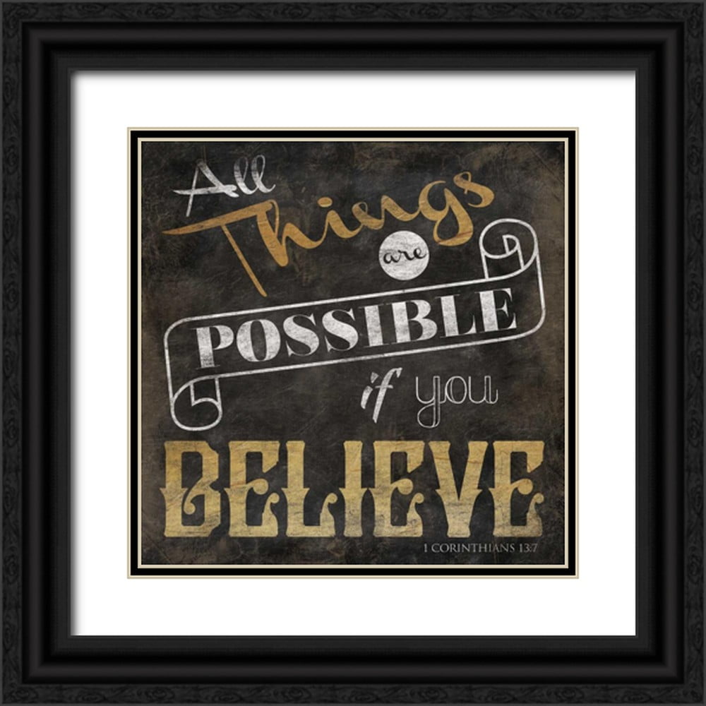 Grey, Jace 20x20 Black Ornate Wood Framed with Double Matting Museum Art Print Titled - All ...