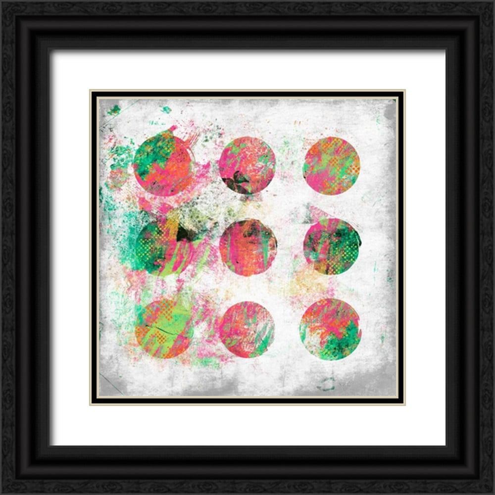 Grey, Jace 20x20 Black Ornate Wood Framed with Double Matting Museum ...