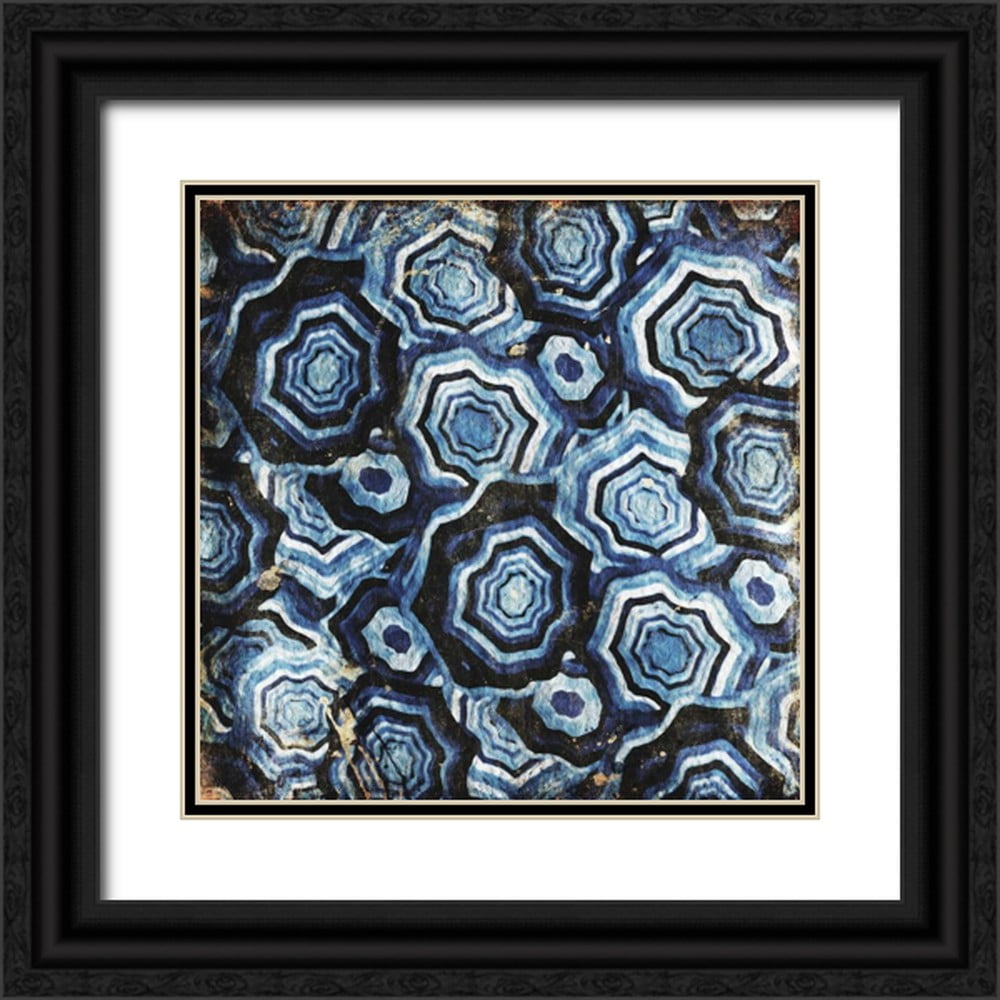 Grey, Jace 20x20 Black Ornate Wood Framed with Double Matting Museum ...