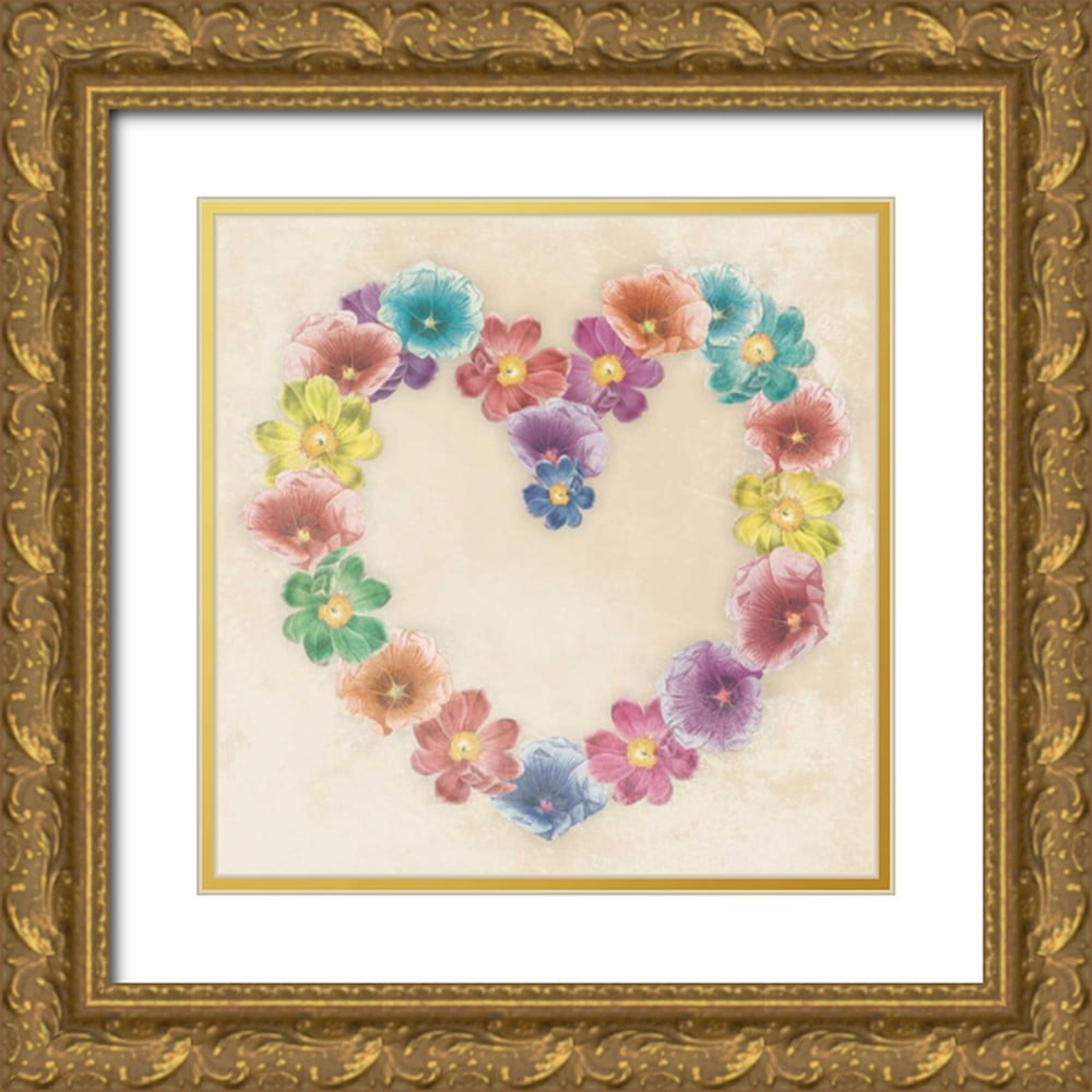 Grey, Jace 20x20 Gold Ornate Wood Framed with Double Matting Museum Art ...