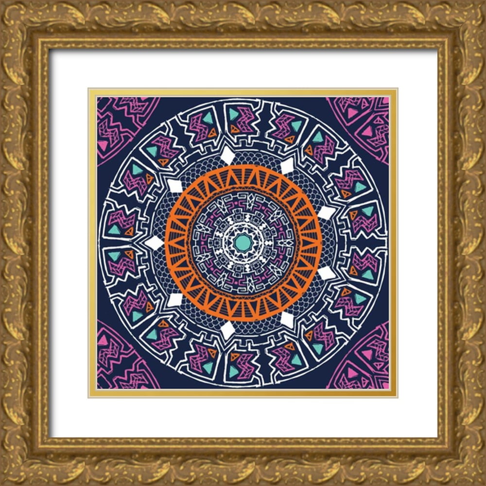 Grey, Jace 20x20 Gold Ornate Wood Framed with Double Matting Museum Art ...