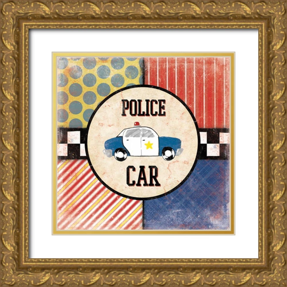 Grey, Jace 20x20 Gold Ornate Wood Framed with Double Matting Museum Art ...