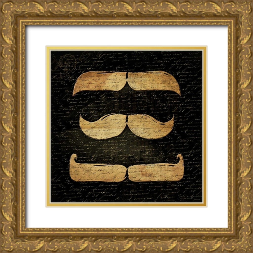 Grey, Jace 20x20 Gold Ornate Wood Framed with Double Matting Museum Art ...