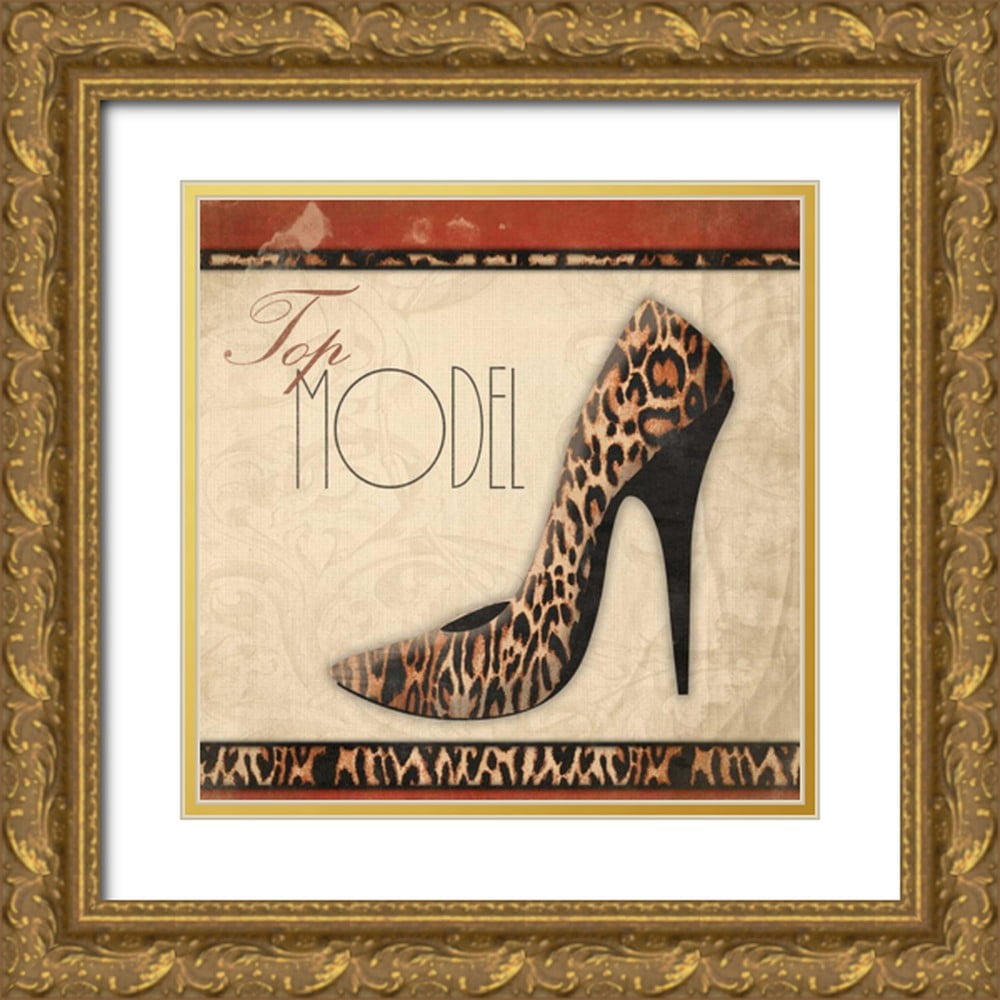 Grey, Jace 20x20 Gold Ornate Wood Framed with Double Matting Museum Art ...