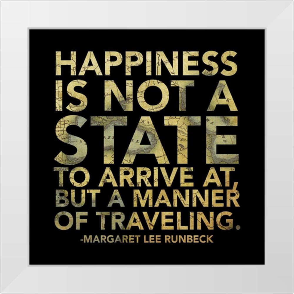 Grey, Jace 20x20 White Modern Wood Framed Museum Art Print Titled - Map ...