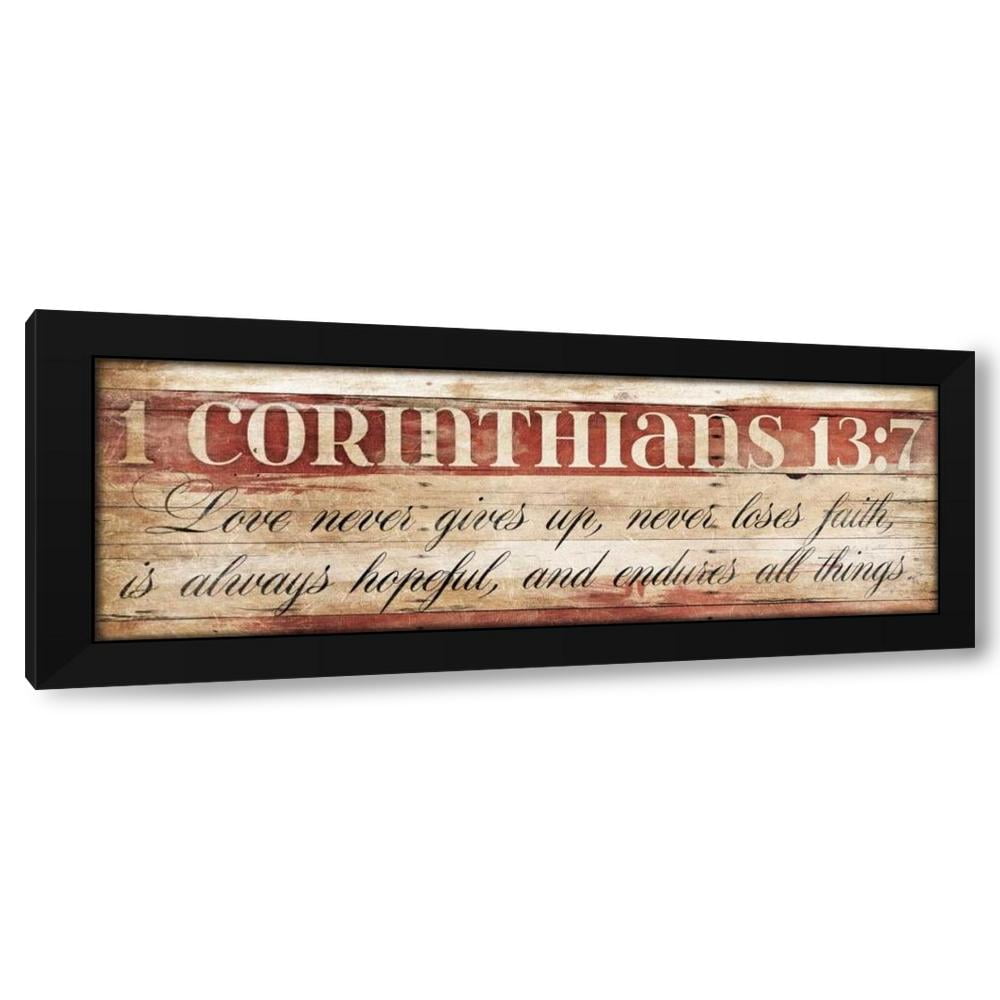 Jace Grey 24x11 Black Modern Wood Framed Wall Art Titled - Endures All ...