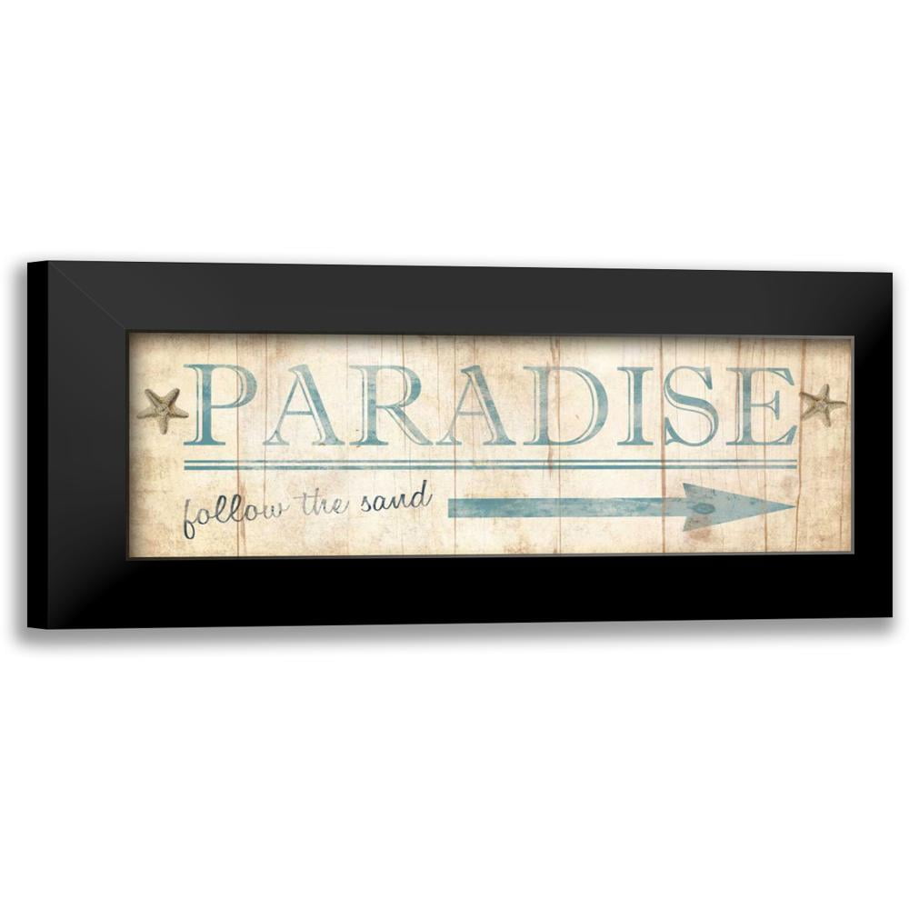 Grey, Jace 24x11 Black Modern Framed Museum Art Print Titled - Paradise ...
